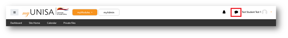 Section: Lesson 7: How do I send a direct message in myModules? | STU-100: Basic Skills in Using ...